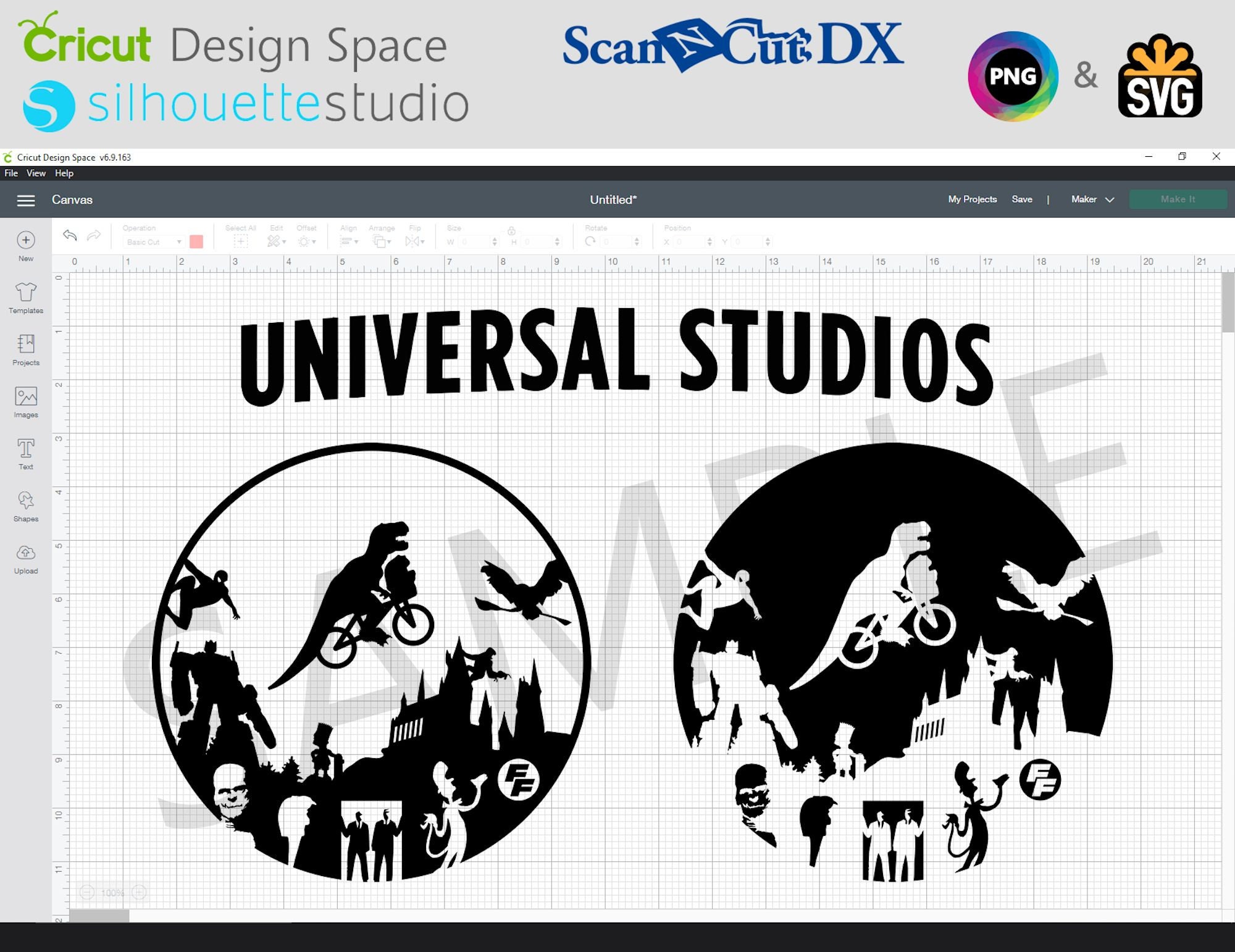 Universal Studios Silhouette SVG Cut File | Cricut Silhouette - Etsy