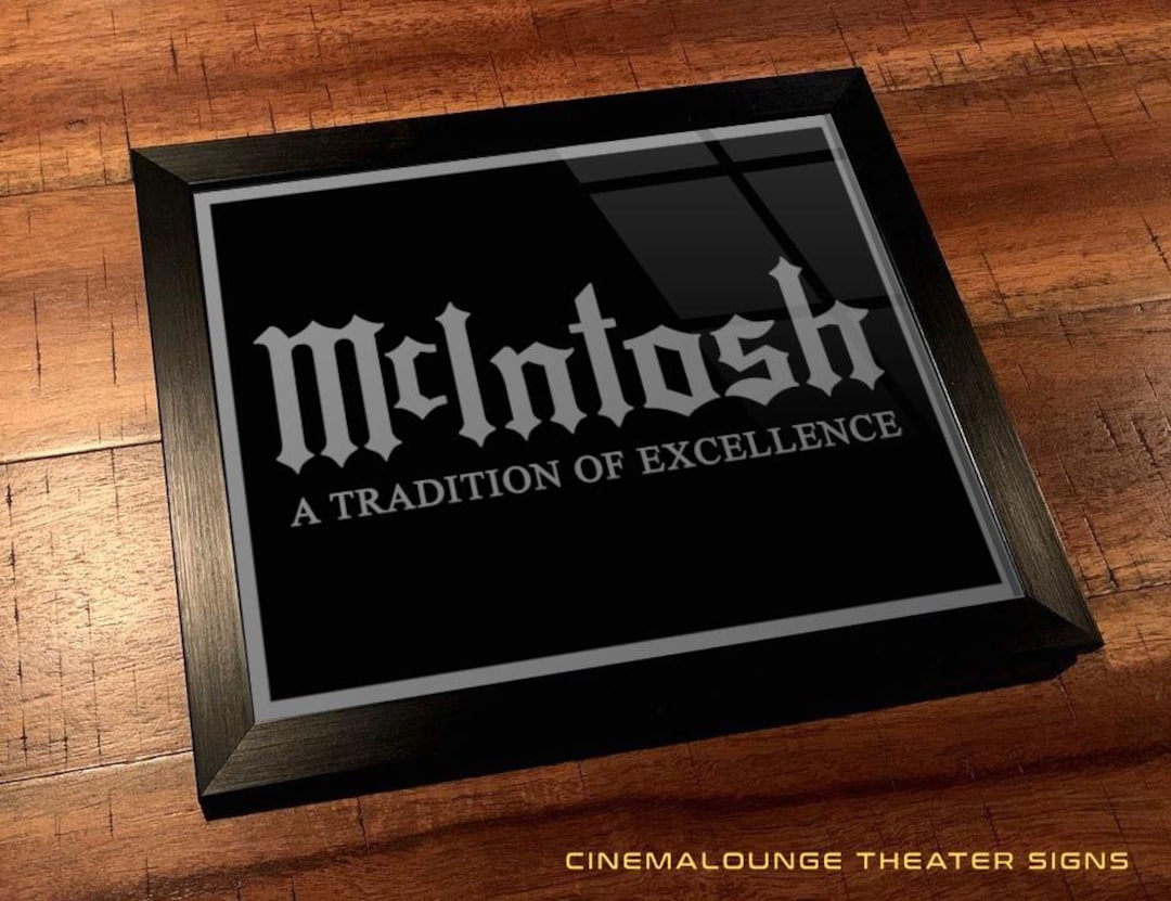 8" X 10" Framed Home Theater Cinema Sign - Ready to Hang & Tabletop ...