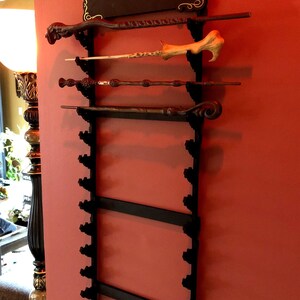 Wizarding World Wall Mount Wand Display Rack - Free Optional ...