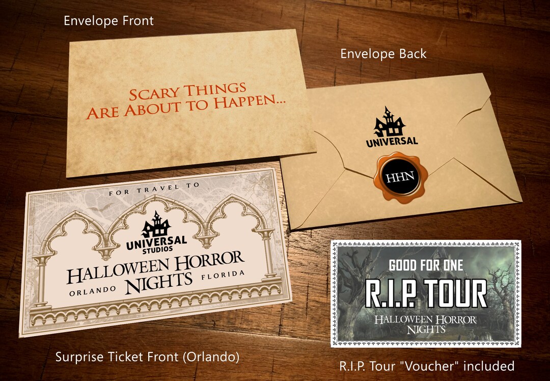 Personalized Universal Studios Orlando HHN (halloween Horror Nights ...