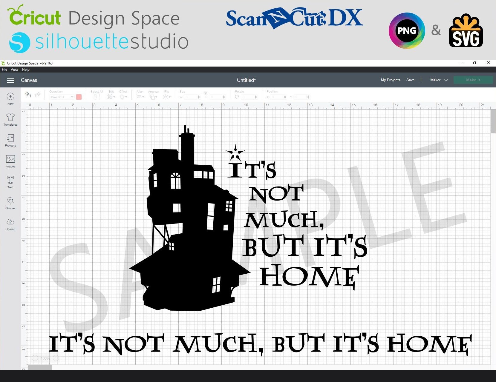 Weasley Burrow It's Not Much but It's Home SVG Cut - Etsy