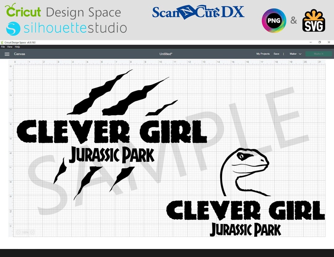 Jurassic JP Clever Girl Raptor SVG Cut File | Cricut Silhouette - Etsy