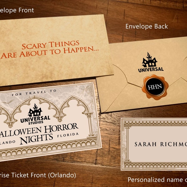 Halloween Horror Nights Ticket - Etsy