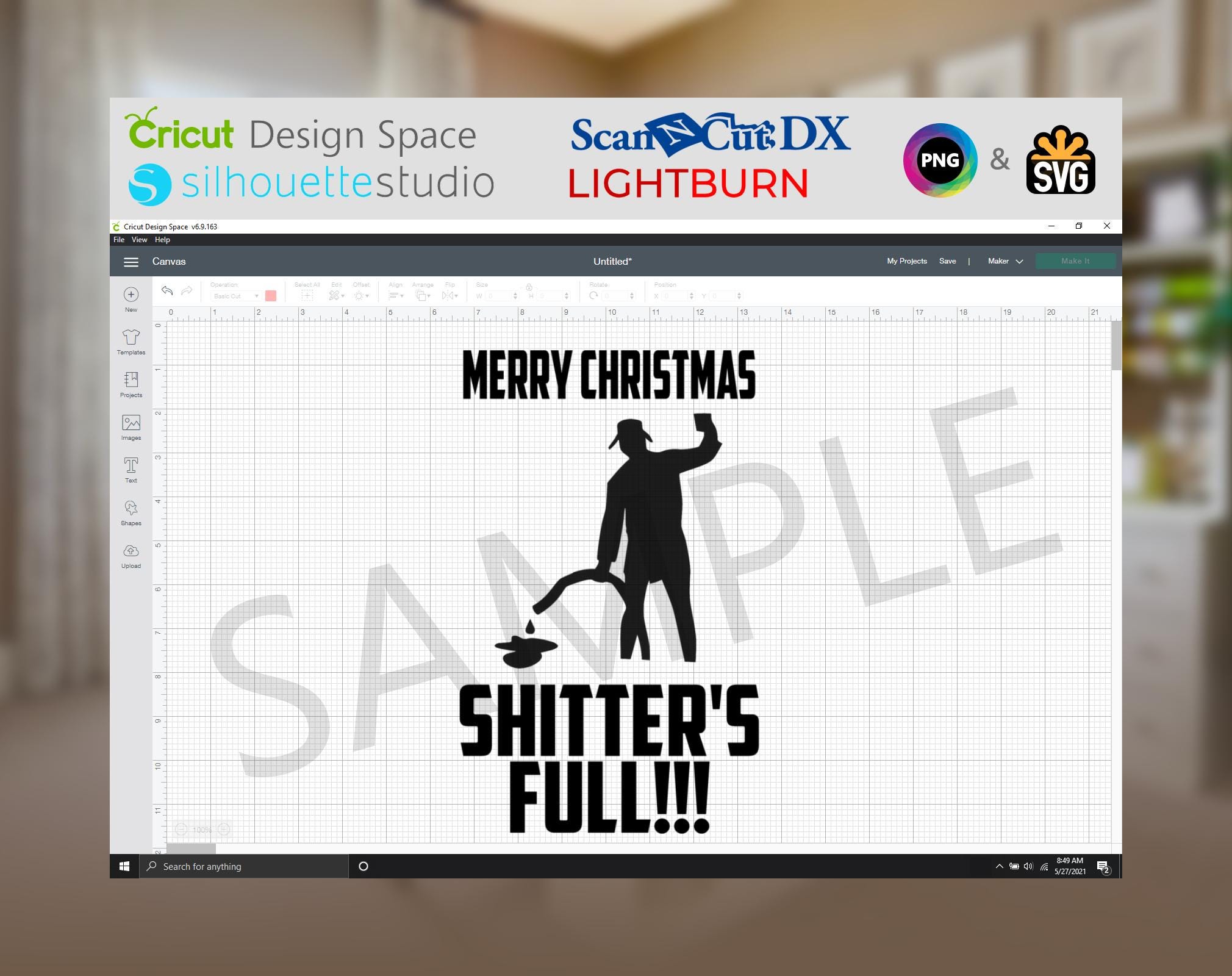 National Lampoon's Christmas Vacation Cousin Eddie Shitter's Full SVG ...