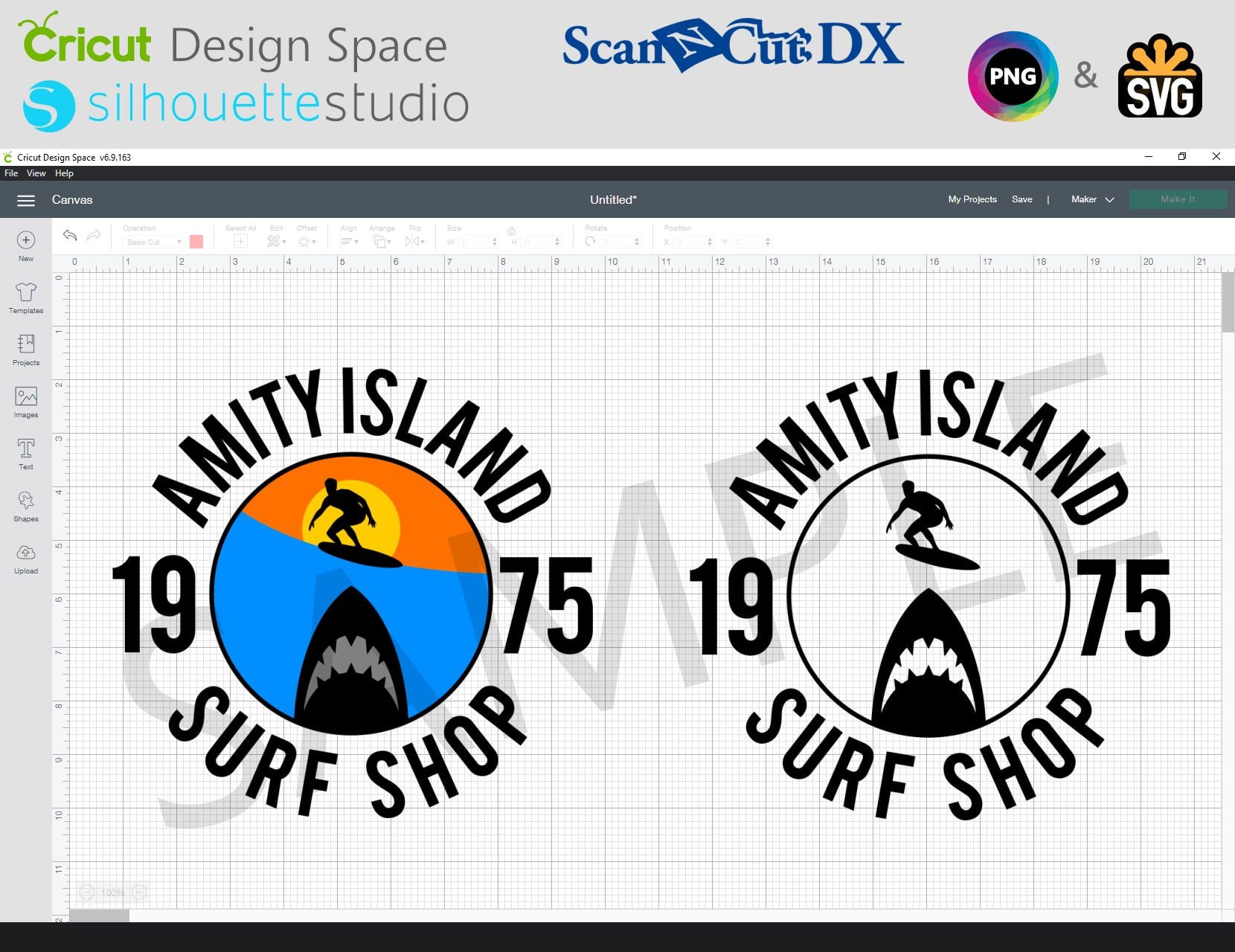 Amity Island Surf Shop 1975 SVG Cut File | Cricut Silhouette - Etsy