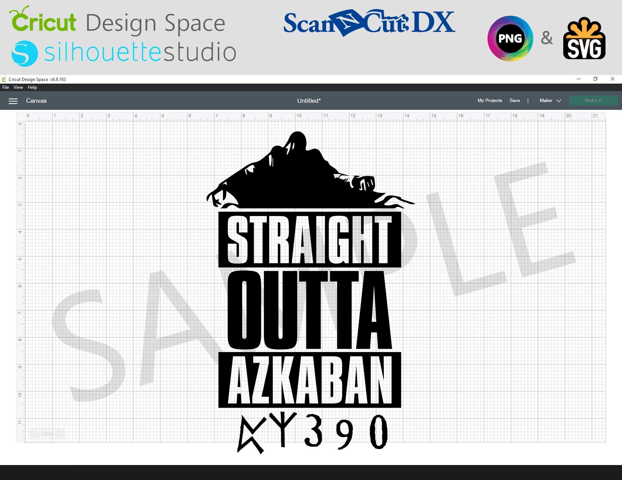 Straight Outta Azkaban SVG Cut File Cricut Silhouette - Etsy
