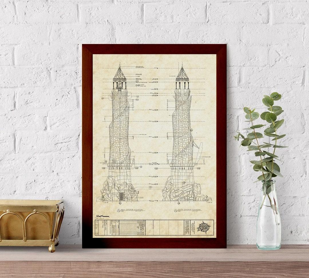 Universal Islands of Adventure IOA Pharos Lighthouse Print 17” X 11 ...