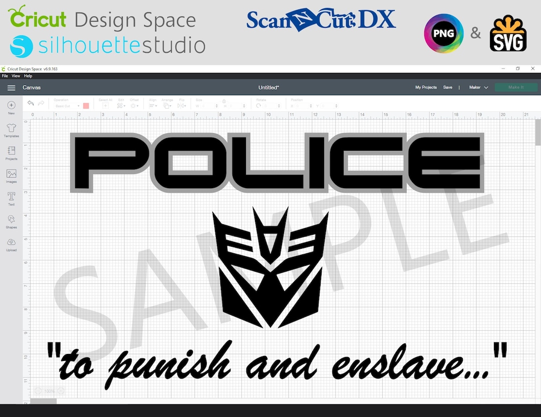 Transformers Punish and Enslave Decpticon Barricade SVG Cut File ...