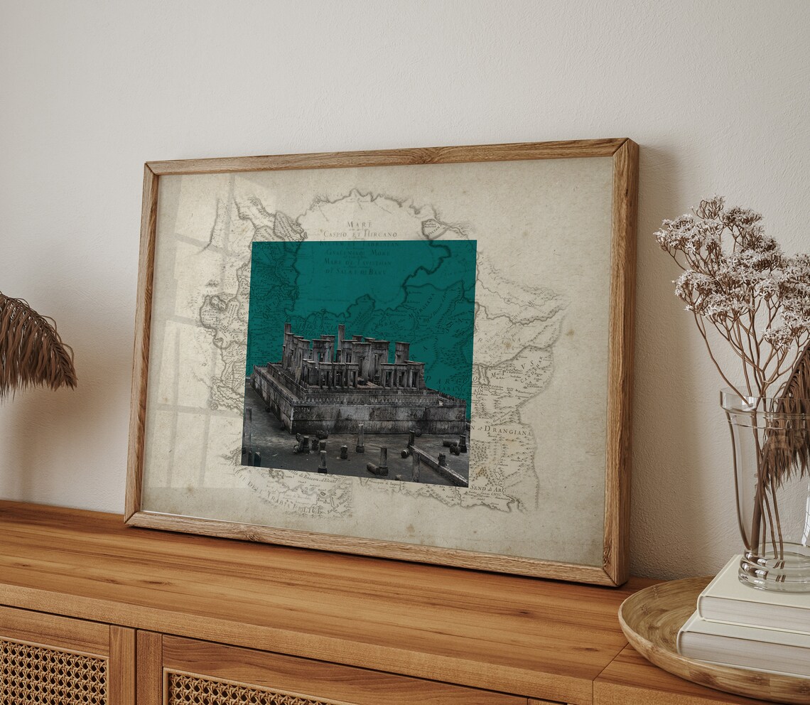 Ancient Iran Map Print: Persepolis, Persian Art (digital Download) - Etsy