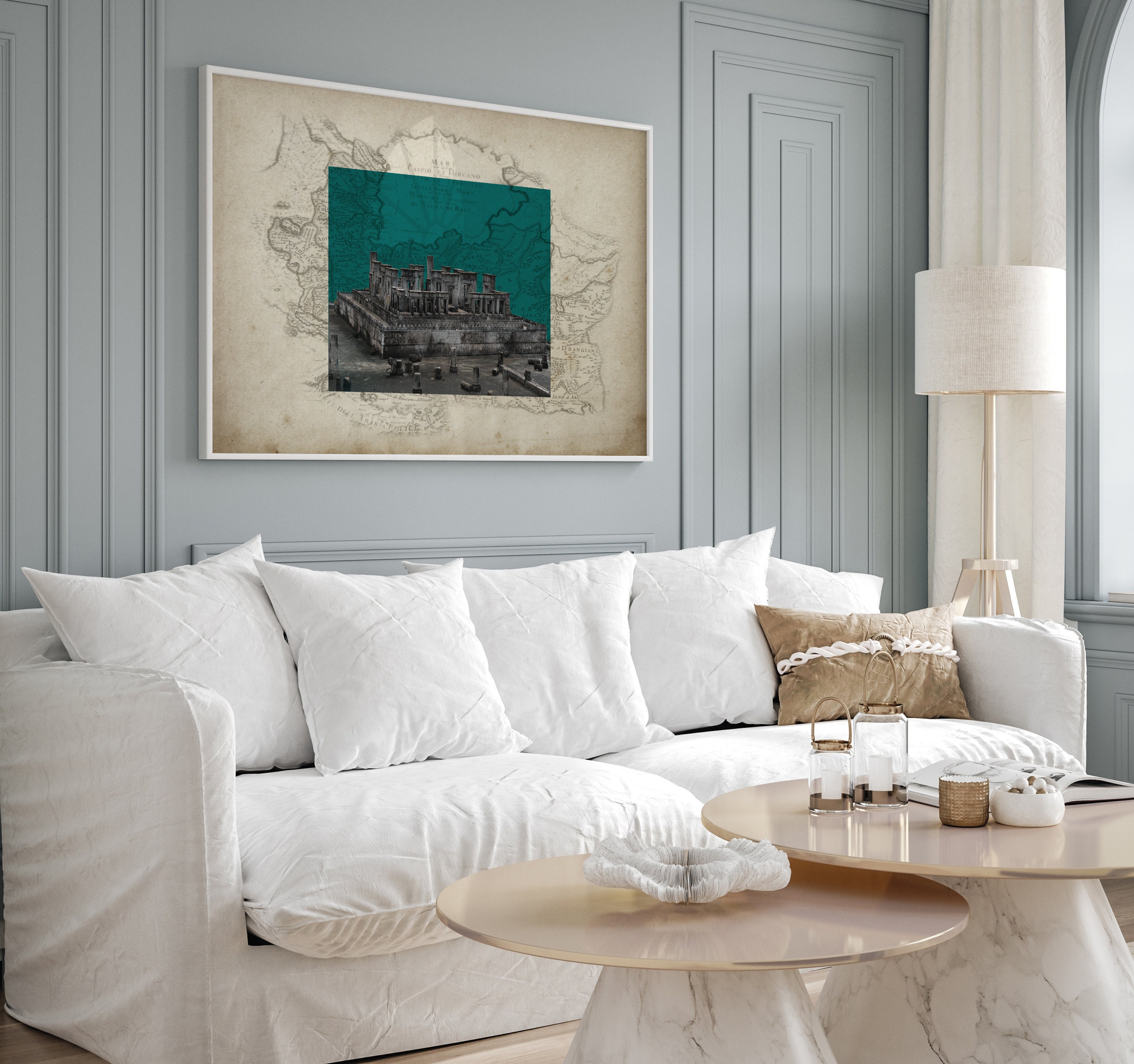 Ancient Iran Map Print: Persepolis, Persian Art (digital Download) - Etsy