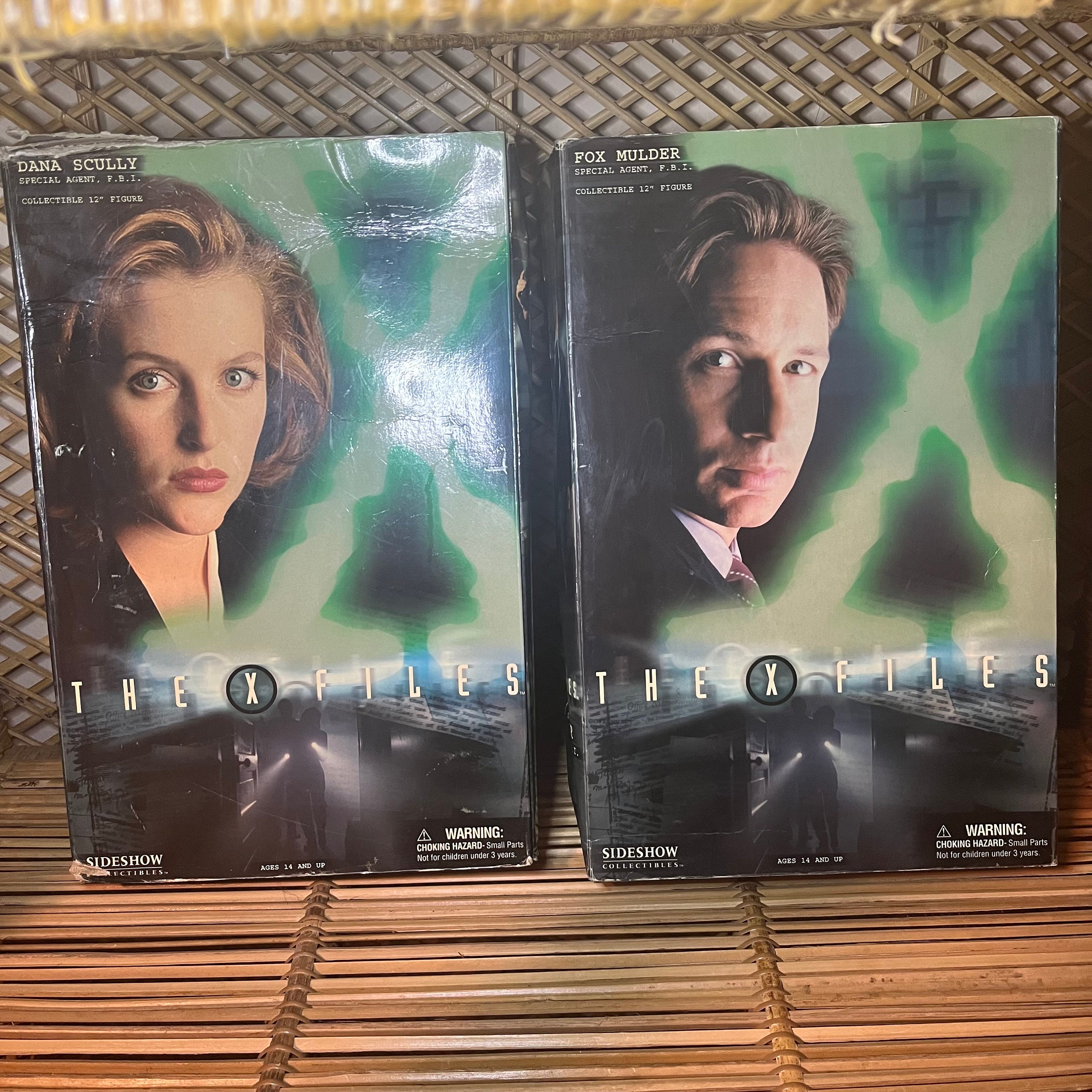 New in Box the X-files : Dana Scully & Fox MULDER 12 1/6 FIGURES ...