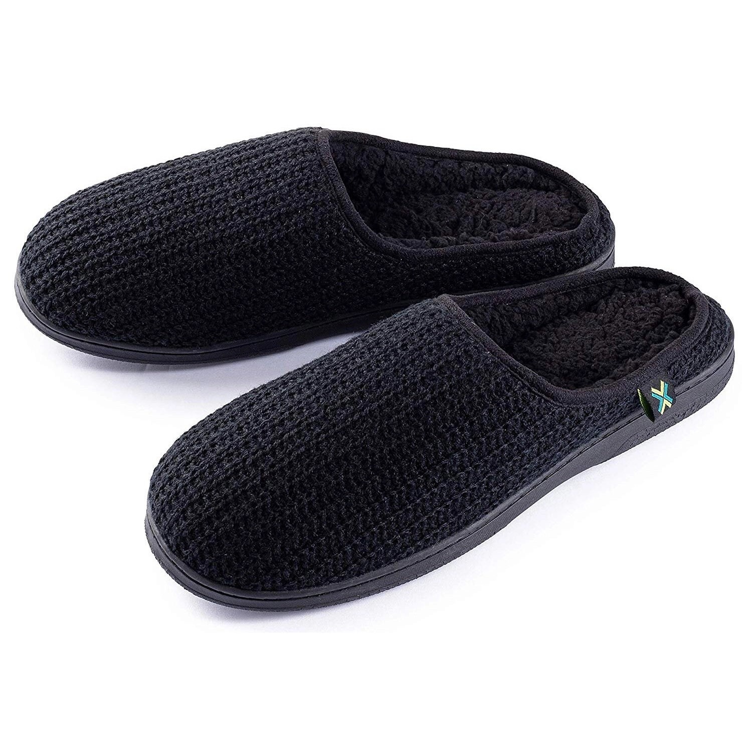 Mens Wool Slip on Memory Foam Comfortable Knit House Slipper 1296B Etsy