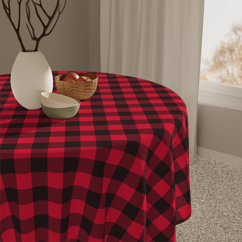 Buffalo Plaid Tablecloth - Etsy