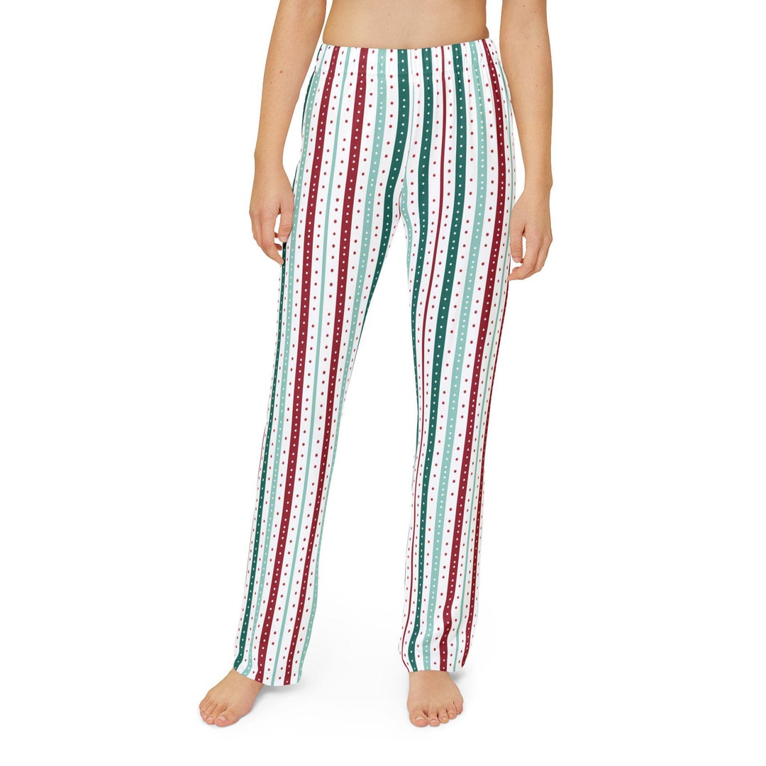 Christmas Kids Pajama Pants, Holiday Childrens Sleepwear, Festive Xmas ...