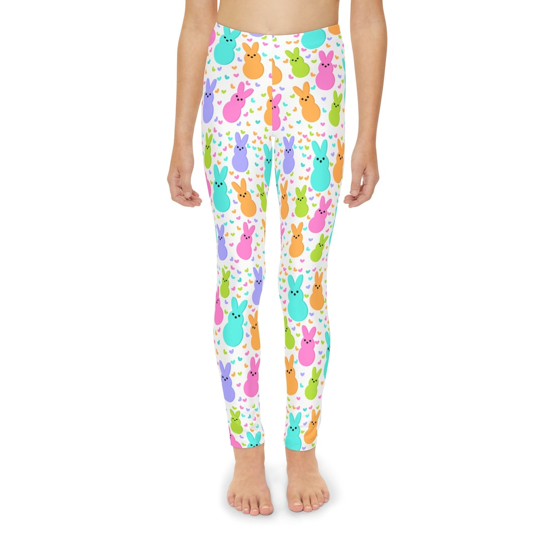 Easter Leggings, Easter Peeps, Leggings, Youth Full-length Leggings ...