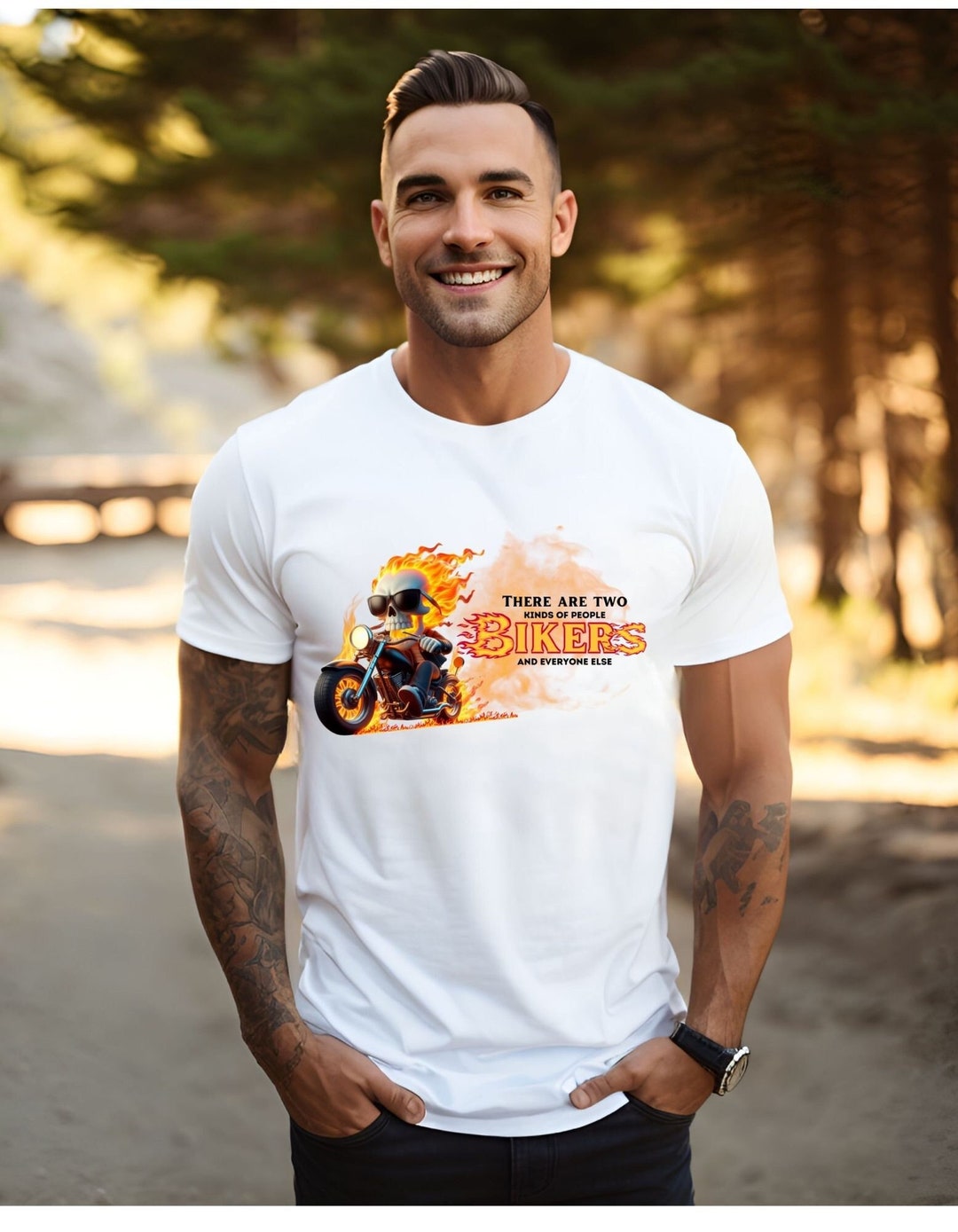 Biker Tshirt, Graphic Tees, Unisex, Soft Style T-shirt, Motorcycle ...