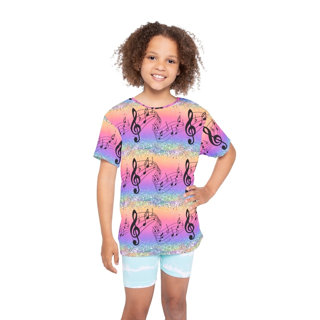 Music Lovers Pj Shirt, Music Notes, Pjs, Kids Pajama Tee, Summer Pjs ...
