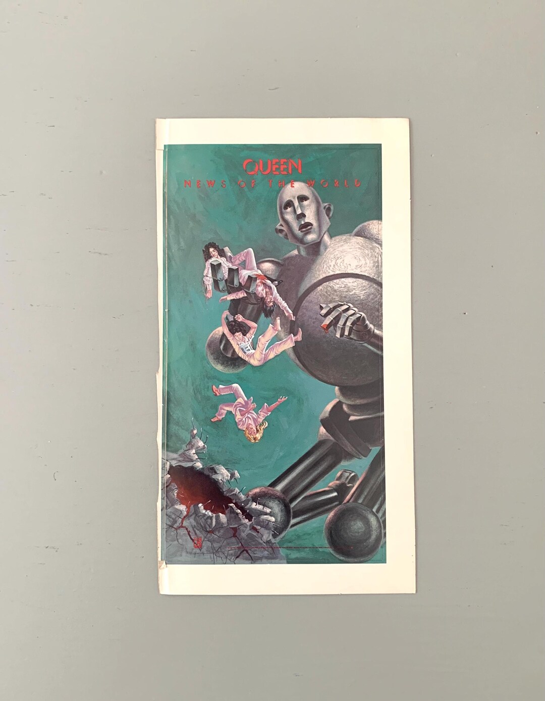 Very Rare Original 1977 Promo Sticker, Queen news of the World Album ...