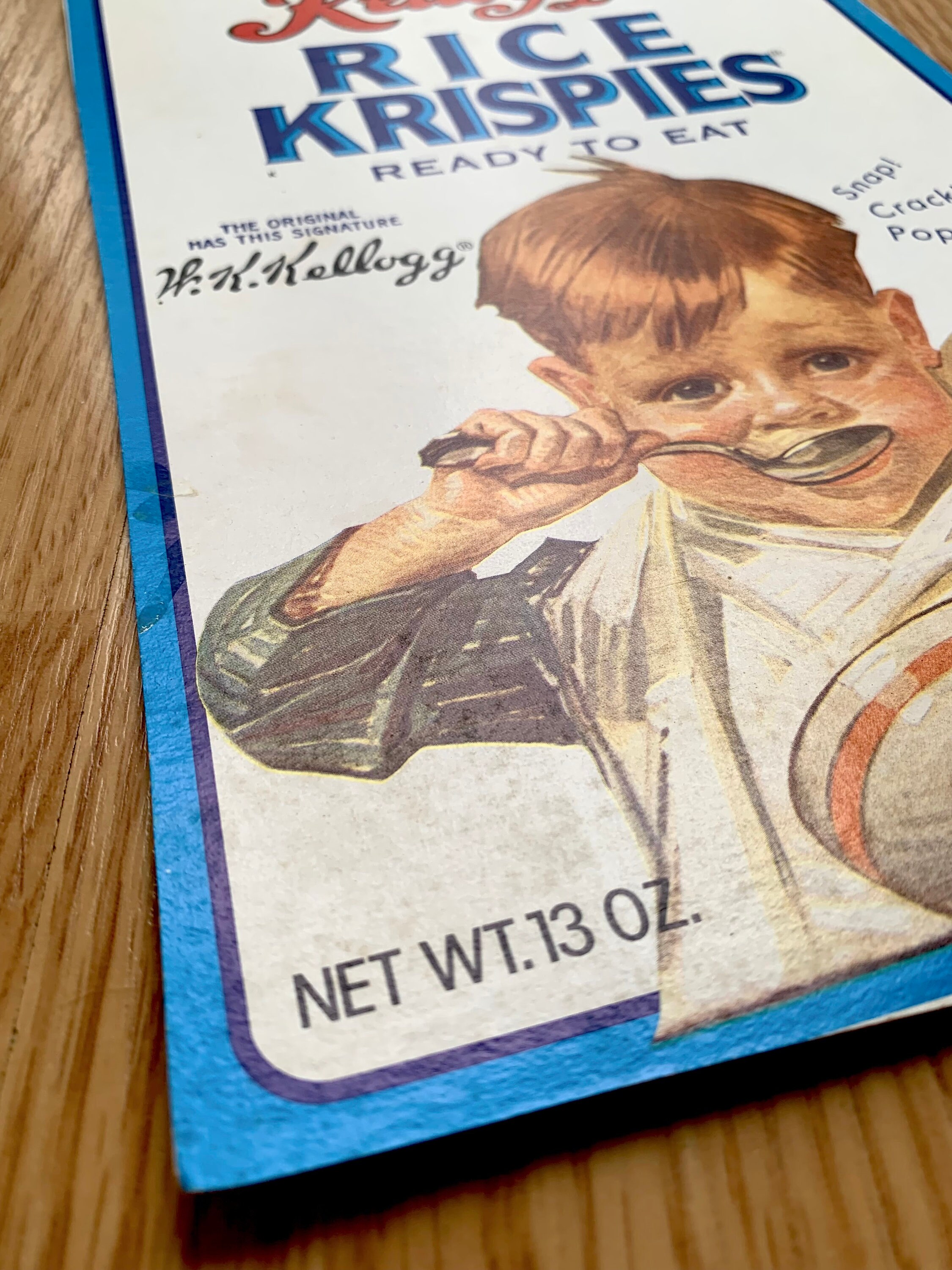 Vintage Kellogg’s Rice Krispies Cereal Box Fronts, Vintage 80’s Cereal ...