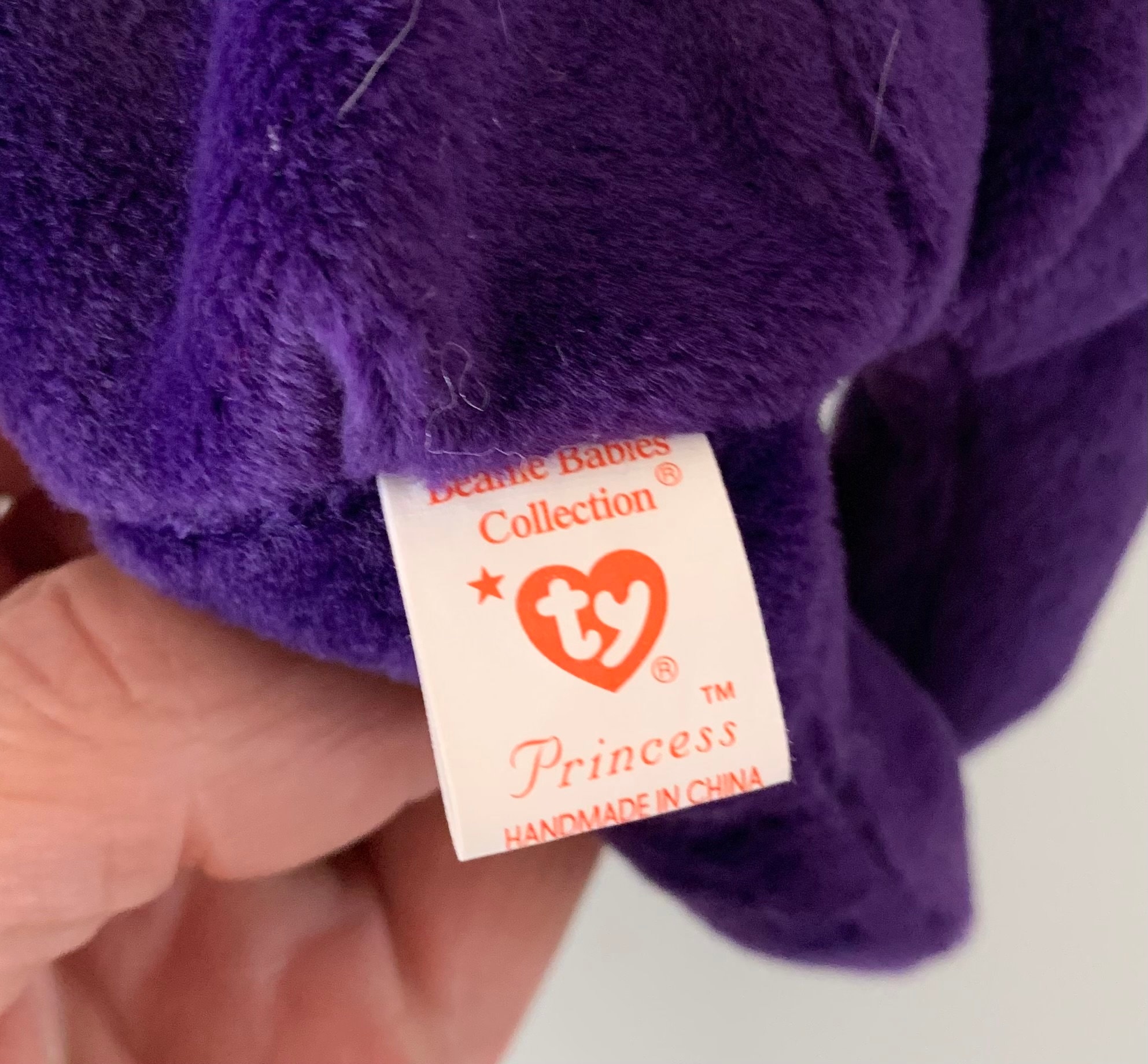 Vintage Princess Diana Ty Beanie Baby - Purple Beanie Bear - Etsy
