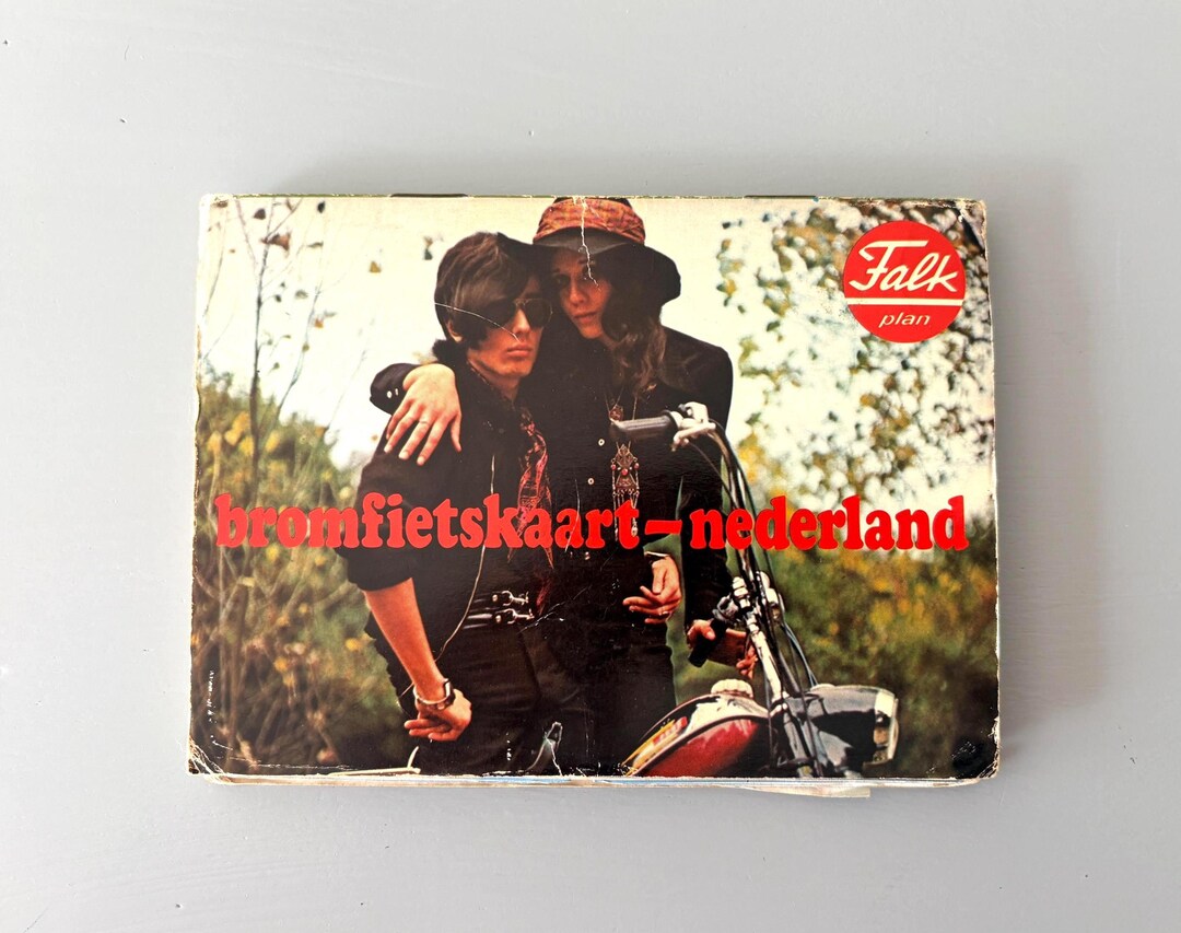 Vintage 1973 Motorcycle Map of the Netherlands by Falk - Etsy
