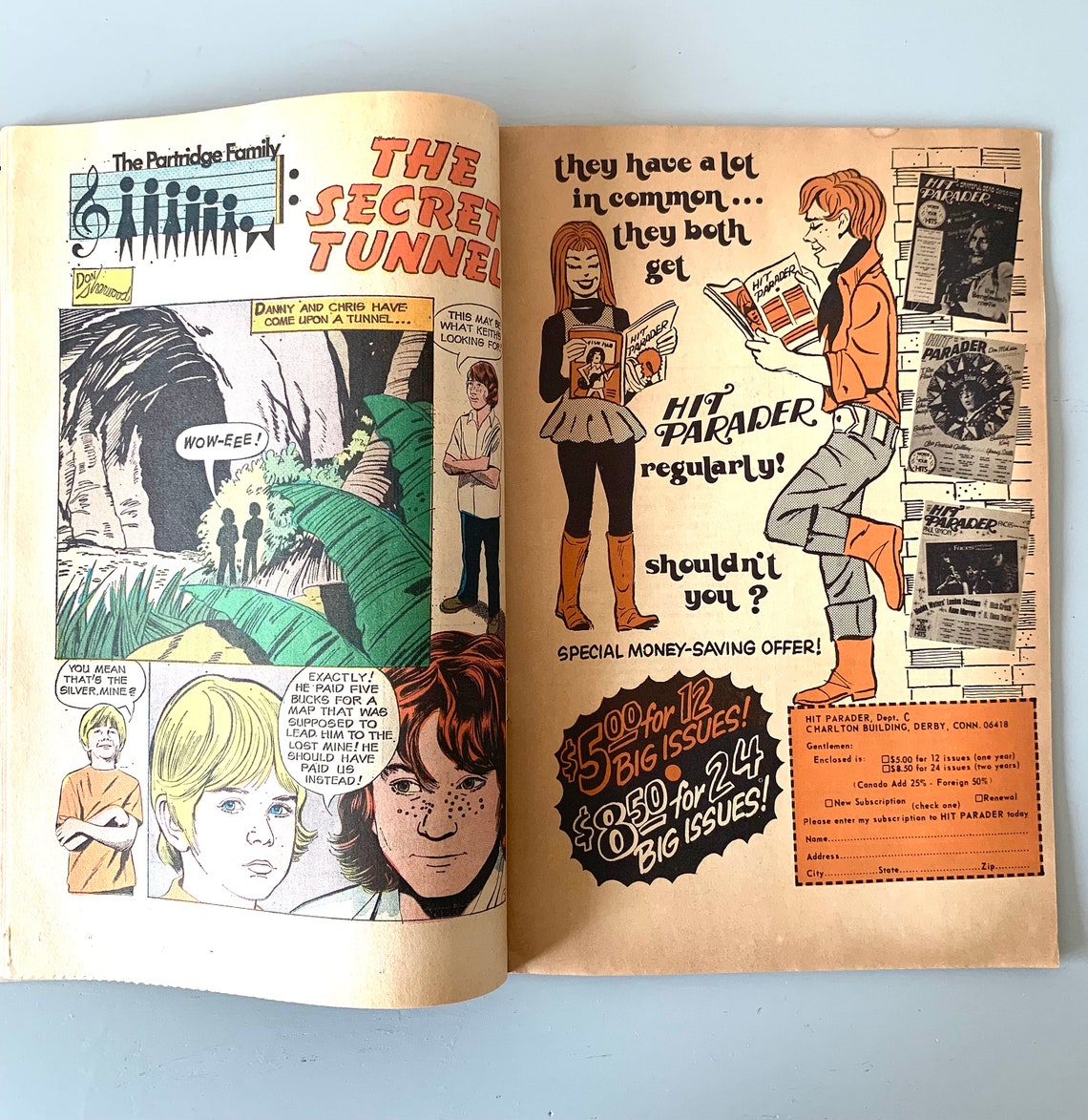 Vintage Partridge Family Comic Book, Fun and Cool Vintage 1972 - Etsy
