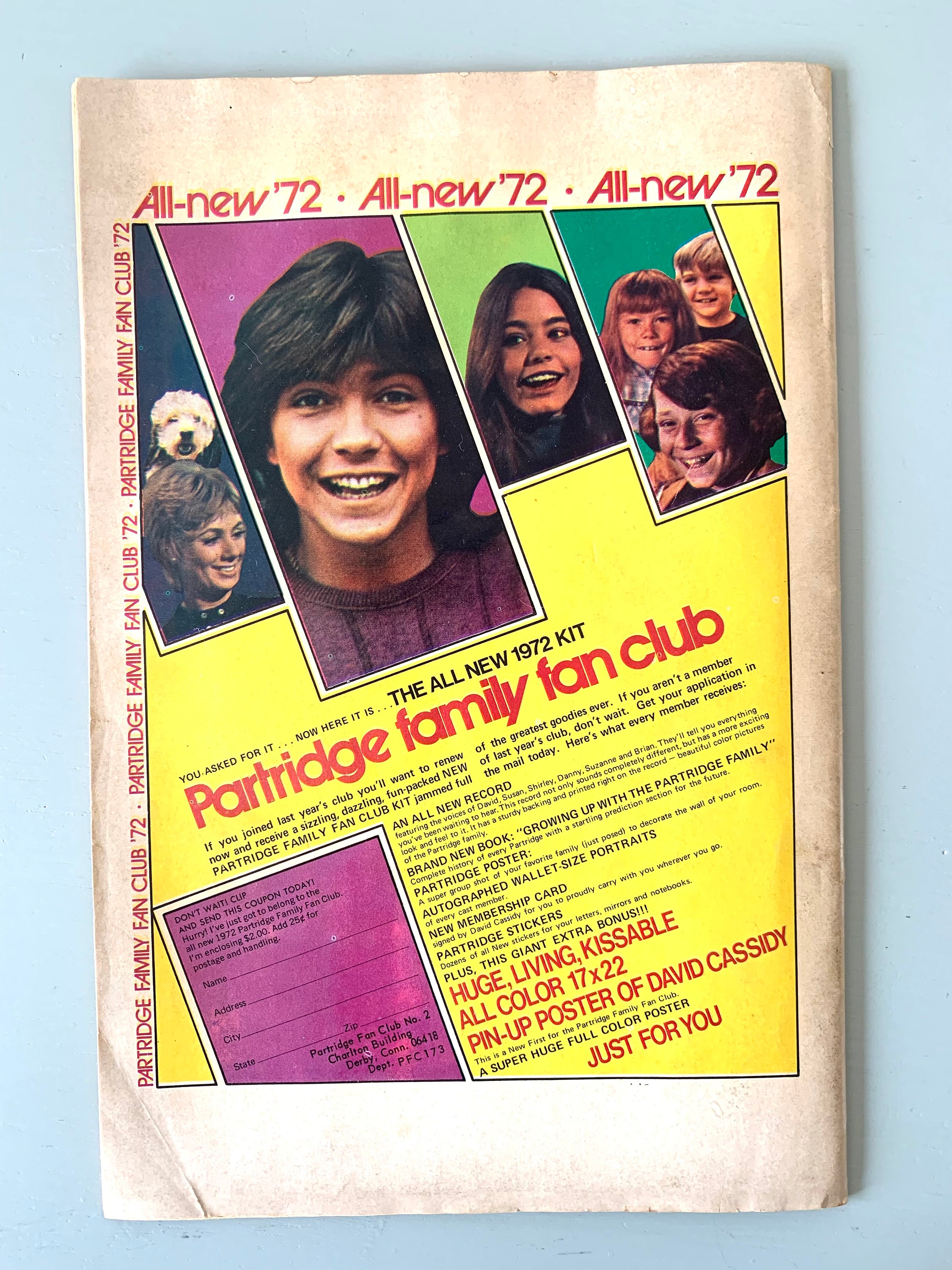 Vintage Partridge Family Comic Book, Fun and Cool Vintage 1972 - Etsy