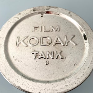 Vintage Chrome Kodak Film Tank W/ Film Reel, Film Processing Container ...