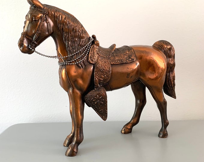 Vintage 1950s Bronze Cast Horse, Western Figurine - Etsy