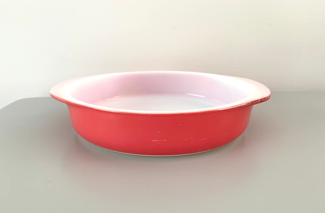 Vintage 221 Pyrex 8” Pie/casserole Dish, Flamingo Pink - Etsy
