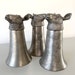 4 Vintage Pewter Stag Stirrup Cups, Vintage Barware, Fox Hunting Cups ...