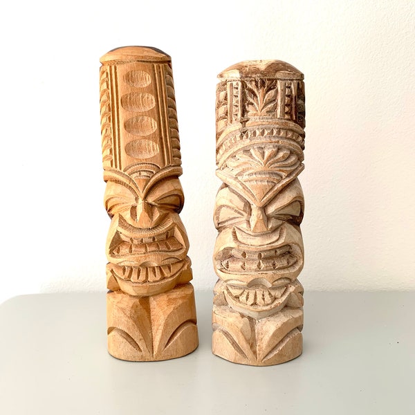 Hand Carved Tiki - Etsy