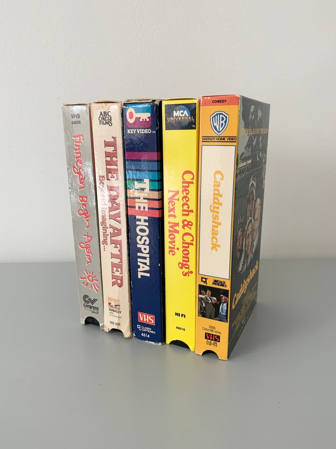 5 Vintage 70’s/80’s VHS Tapes, Movies Caddyshack, Cheech and Chong’s ...