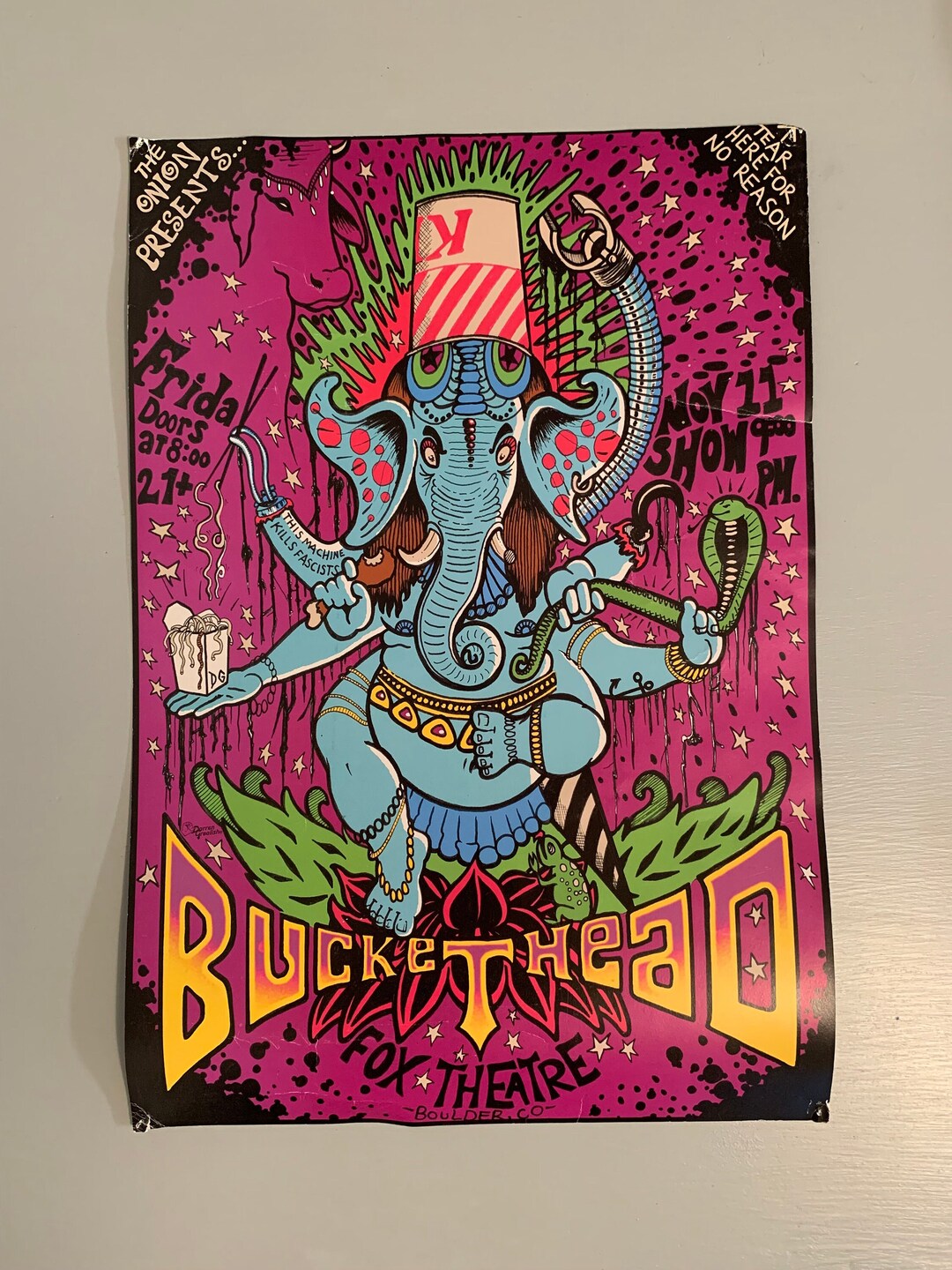 Vintage Buckethead Concert Poster for Music Lover - Etsy