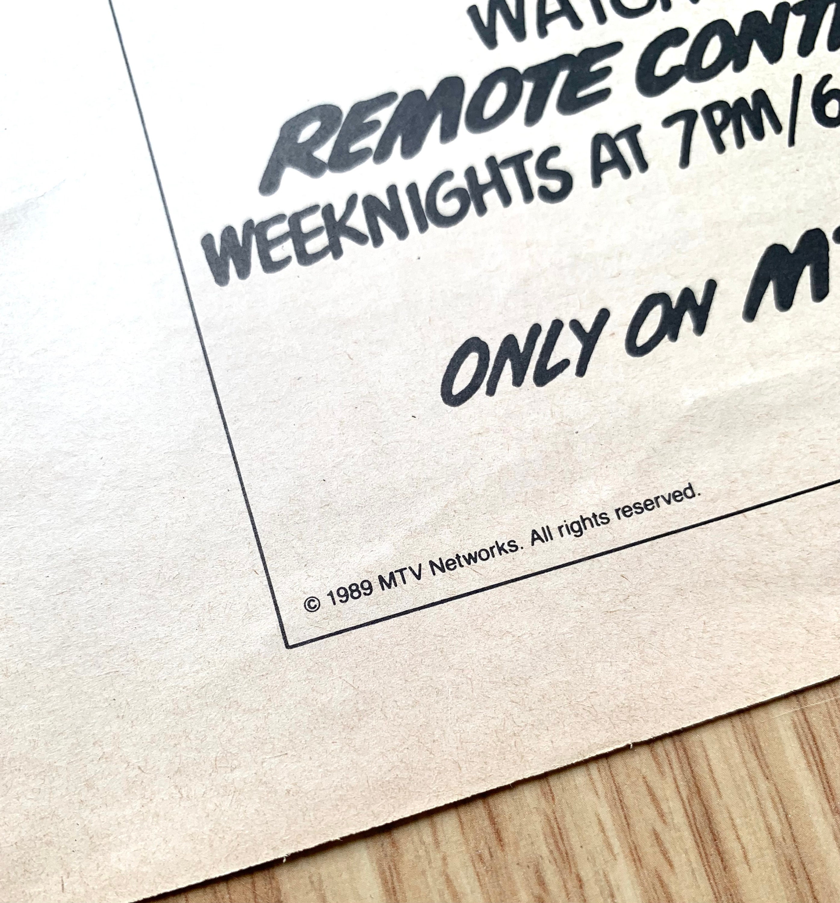 Vintage 80’s Retro MTV Programming Ads From Spin Magazine, Pop Art - Etsy