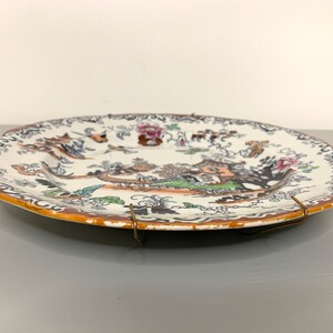 Vintage Late 1800’s Ashworth Brothers Chinoiserie Pattern, 10.25” Plate ...