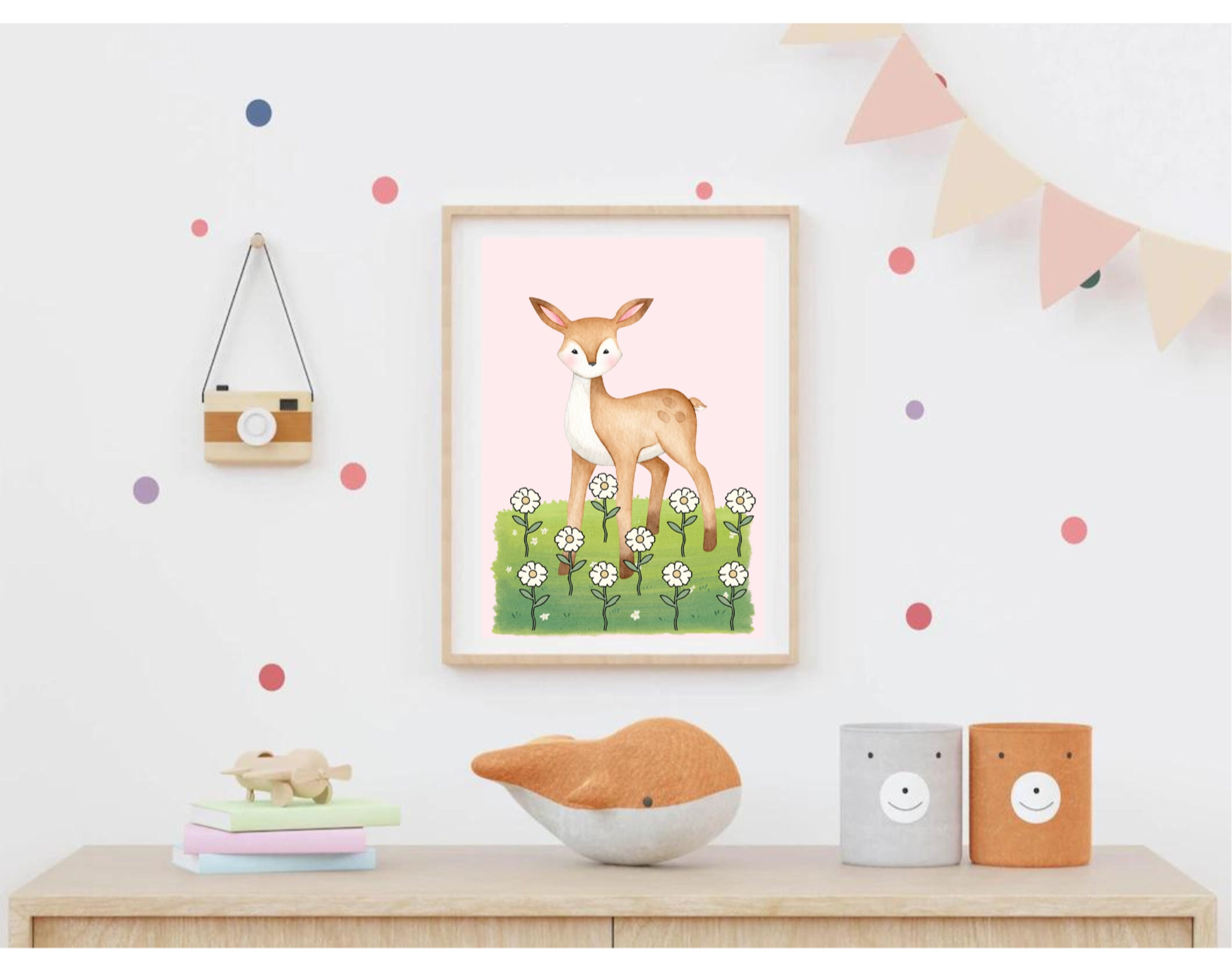 Bambi Nursery Print Baby Room Print Children Room Illustration Nursery ...