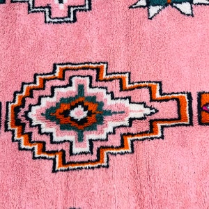 Pink Moroccan Custom Rug Moroccan Woolen Carpet New Azilal Rug Beni ...
