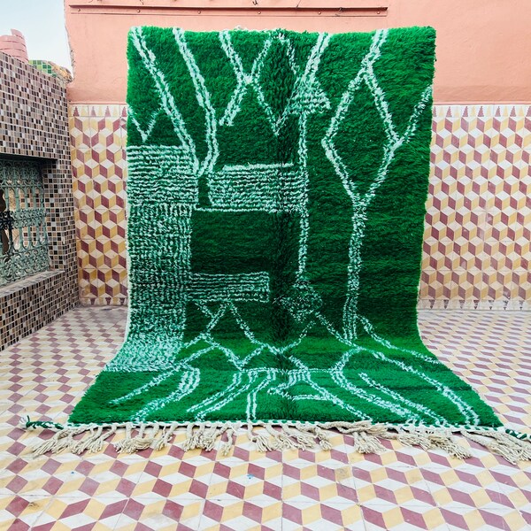 Green Moroccan Rug - Etsy