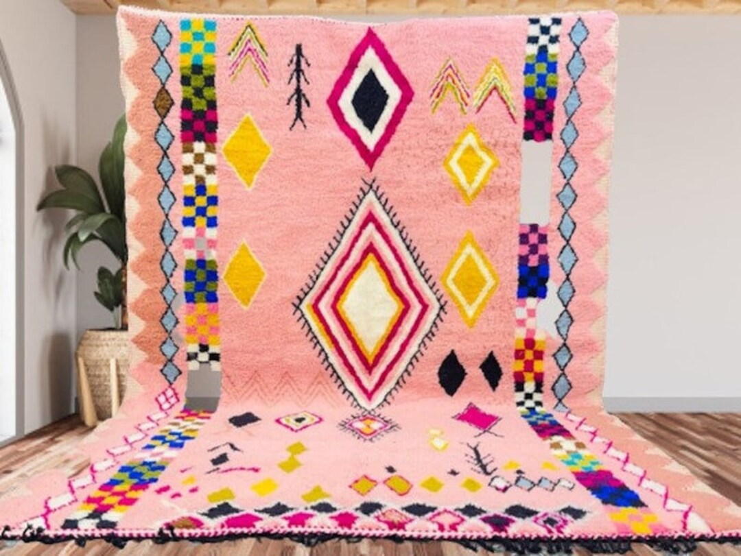 Beni Ourain Rug, Authentic Moroccan Rug, Berber Carpet, Genuine Wool ...