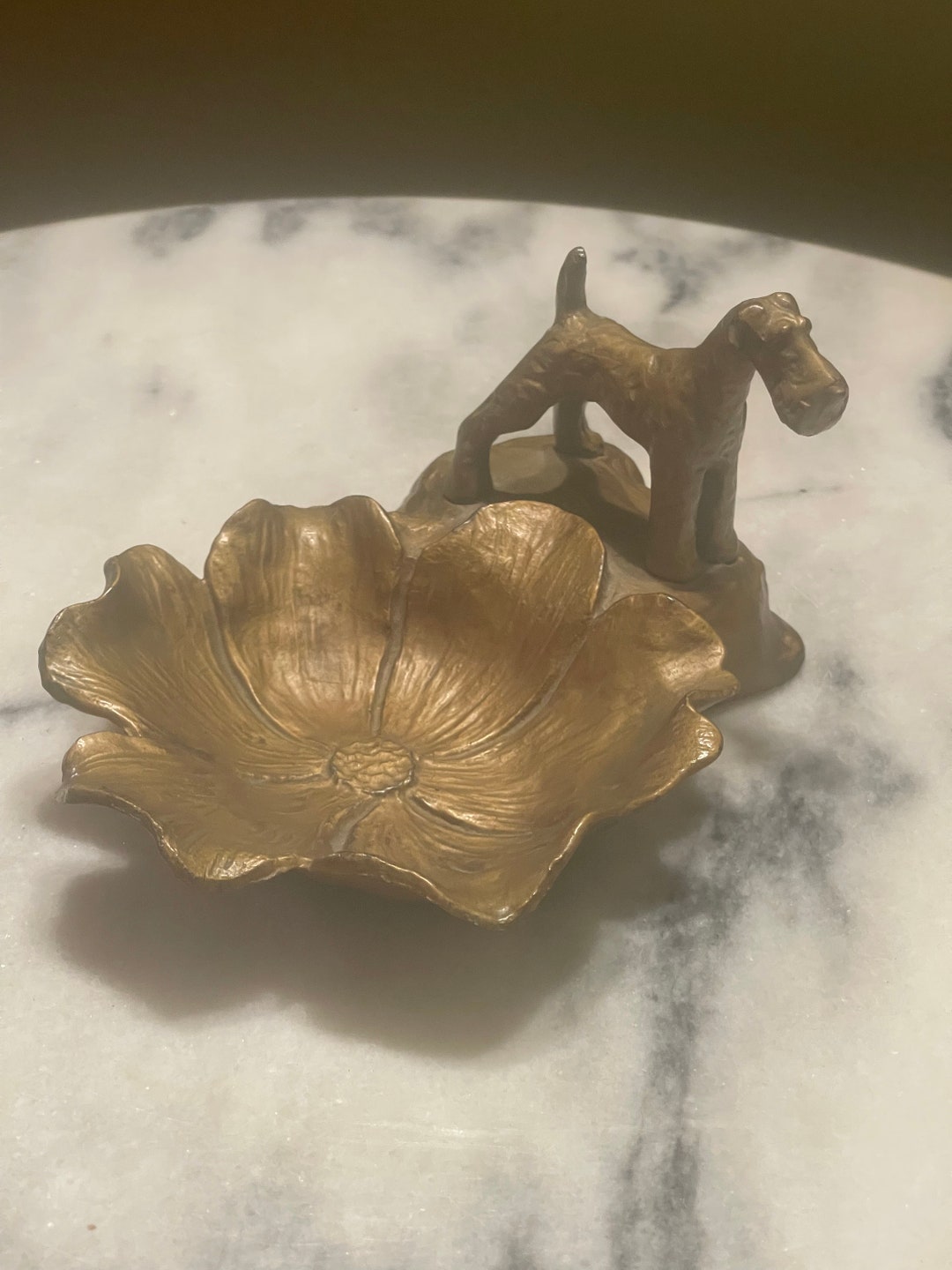 Bronze Schnauzer Dogwood Flower Sculpture Mcclelland Barclay. Rare - Etsy