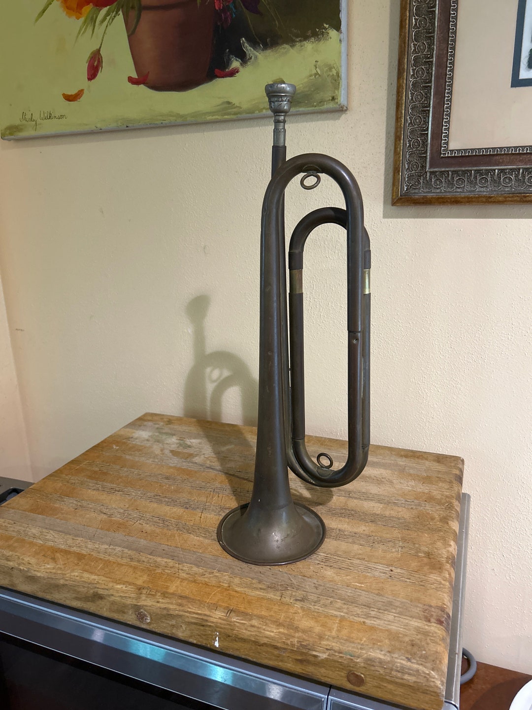 Vintage Brass Bugle - Etsy