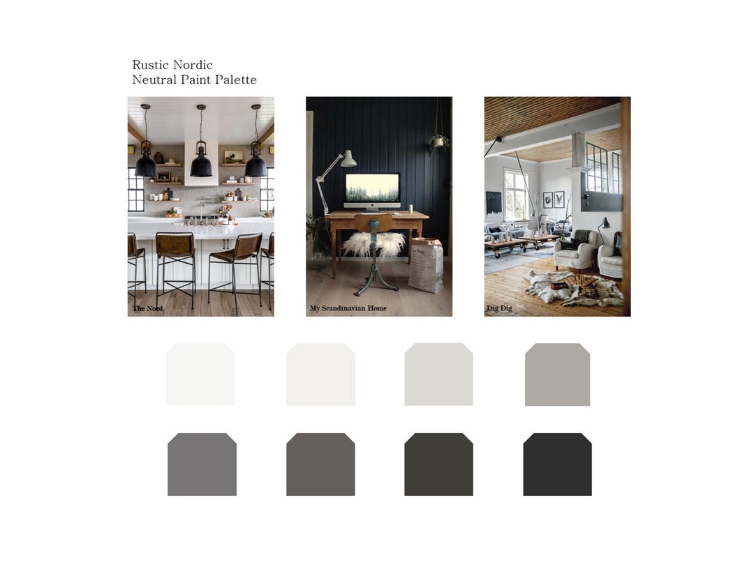 Valspar, Rustic Nordic Neutral Eight Color Interior Paint Palette ...
