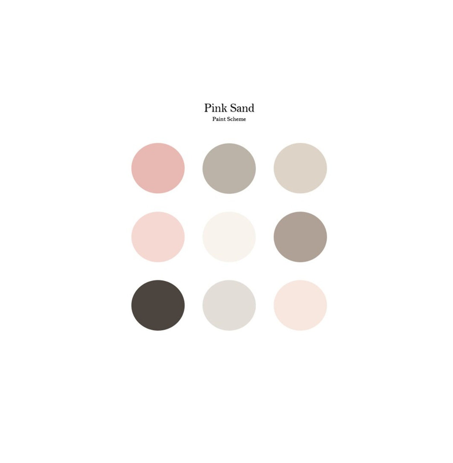 Behr, Pink Sand Nine Color Interior & Exterior Paint Palette + Paint ...
