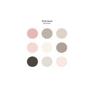 Behr, Pink Sand Nine Color Interior & Exterior Paint Palette + Paint ...