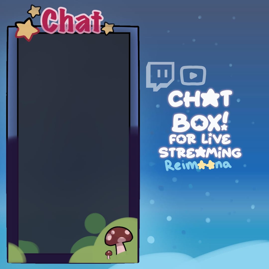 Chat Box Twitch Overlay Livestreaming Aesthetic Streamer Streaming ...