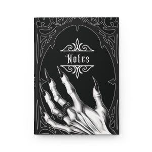 Vampire Hand Hardcover Gothic Journal Diary | Dracula Lined Journal ...