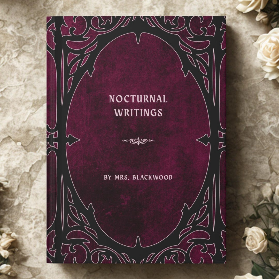 Personalized Book Journal With Custom Text | Dark Academia Hardcover ...
