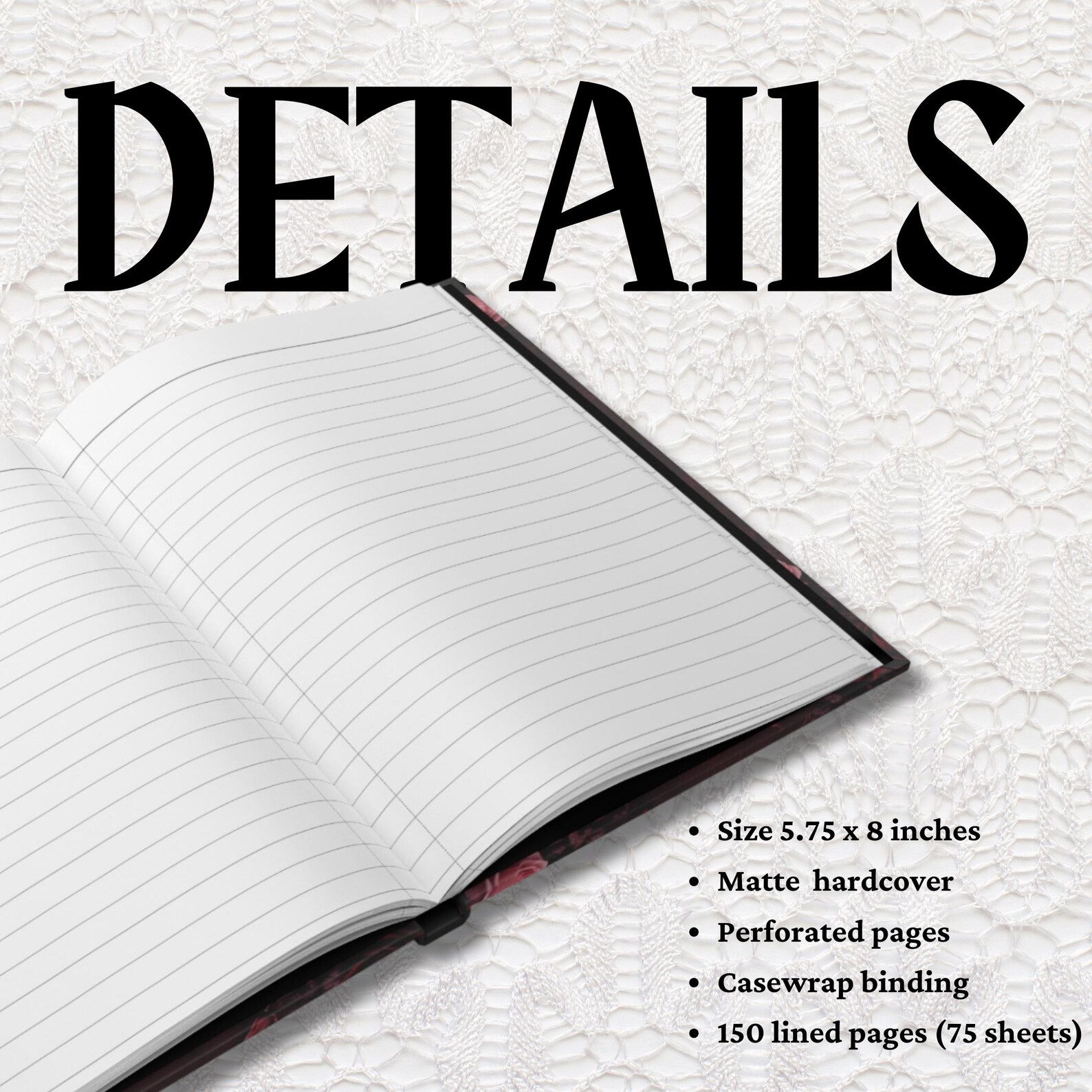 Personalized Hardcover Journal With Custom Text | Vintage Book-style ...