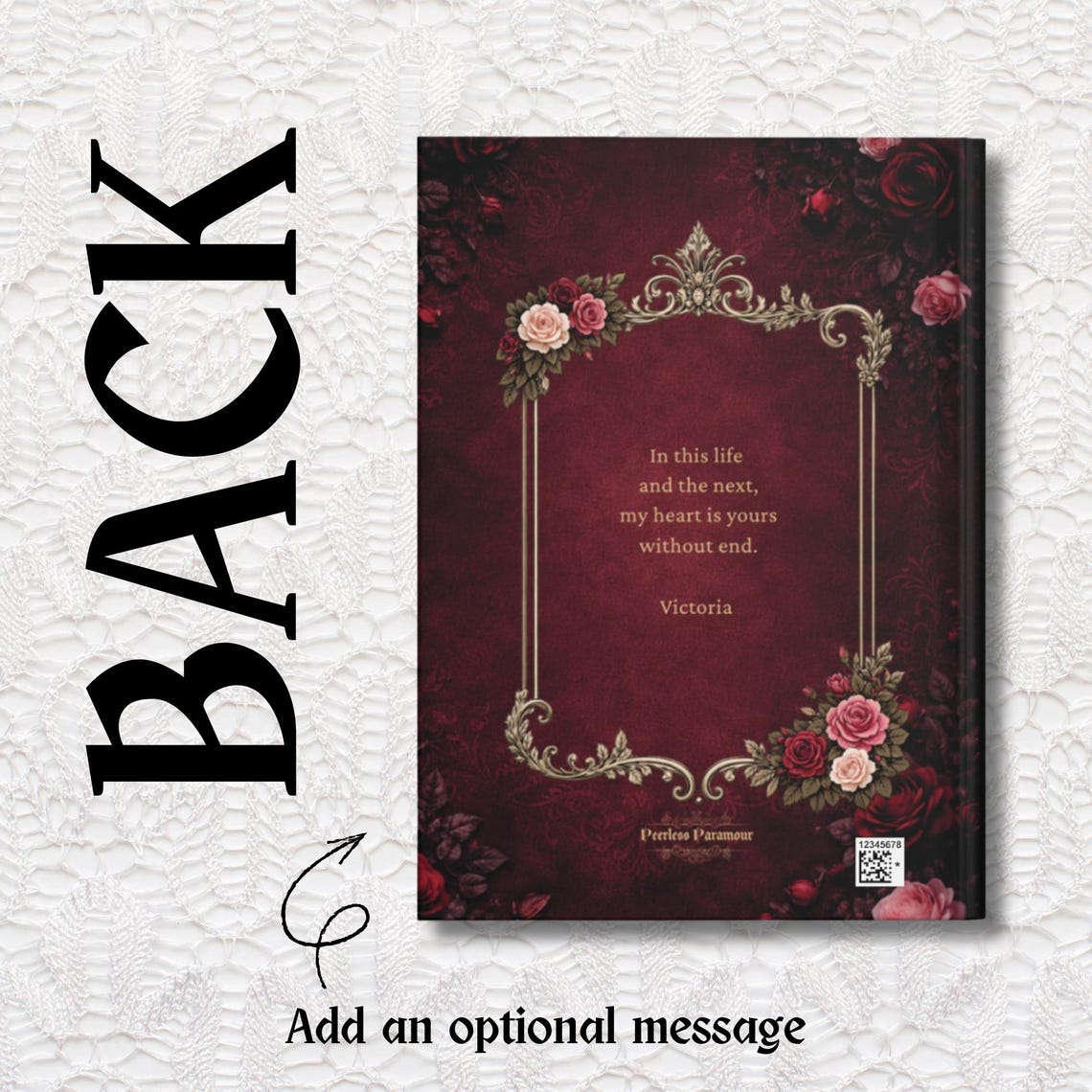 Personalized Hardcover Journal With Custom Text | Vintage Book-style ...